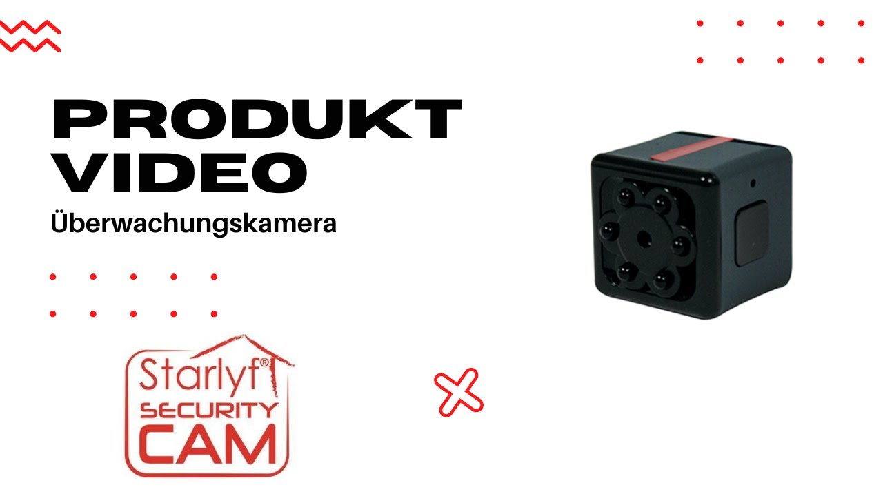 Starlyf® Security Cam | kleine Überwachungskamera - Sport Cam, Body Cam, Nanny-Kamera - YouTube