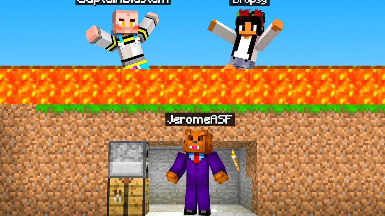 Minecraft Speedrunners VS 4 Hunters (The Floor is Lava) - YouTube