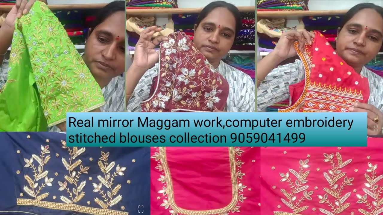 Computer embroidery, maggam work stitched blouses collection 9059041499 ...