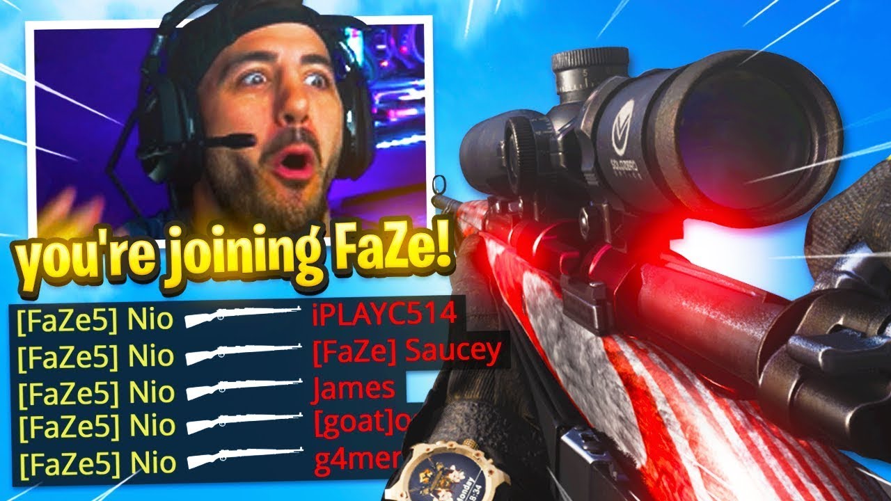 NIO’s live reaction joining FaZe - YouTube