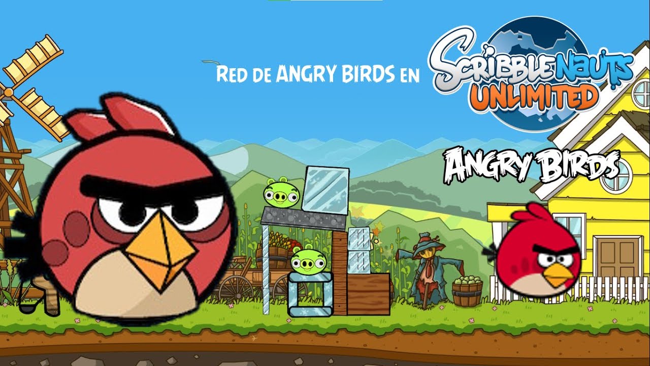 Red de Angry Birds en Scribblenauts Unlimited - YouTube