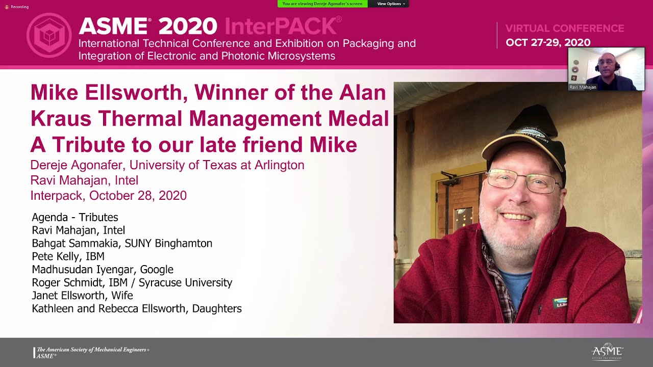 ASME 2020 InterPACK - Michael J. Ellsworth - YouTube