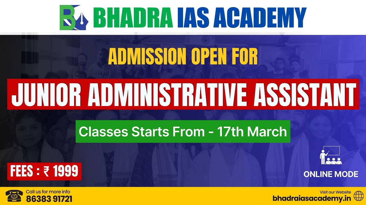 APSC Junior Administrative Assistant (JAA) | Junior Administrative ...