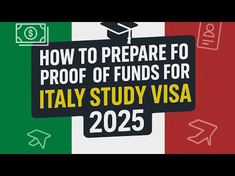 HOW TO PREPARE FOR PROOF OF FUNDS FOR ITALY 🇮🇹 STUDY VISA 2025| STUDY IN ITALY 🇮🇹