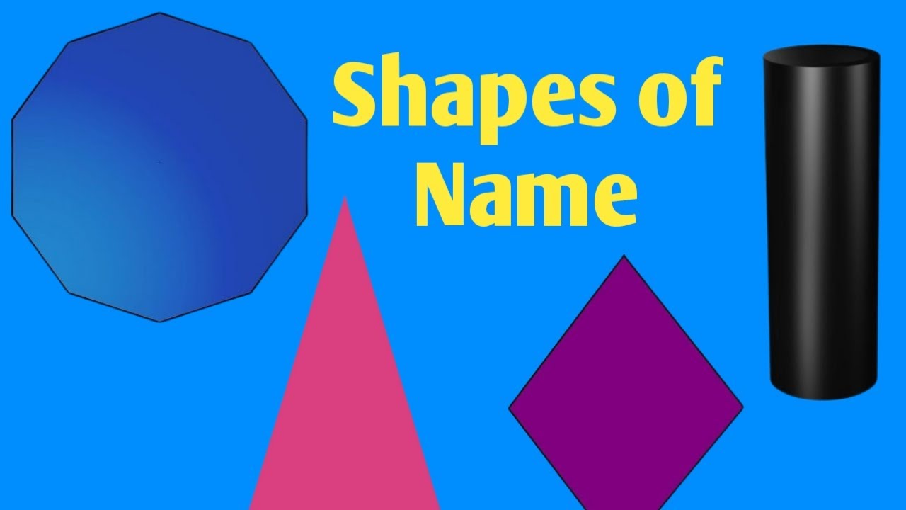 Name of shapes*kids learning Vedio*shape name and pictures* - YouTube