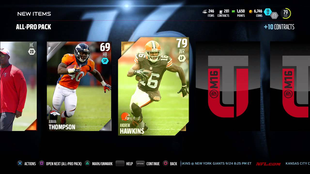 MADDEN NFL 2016 = FIRST MUT PACK OPENING 2 ALL PRO PACK BUNDLES +3 ...