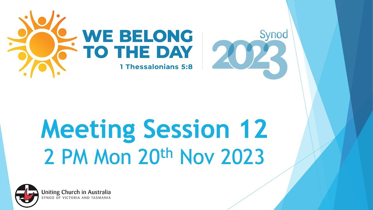 Mon 20 Nov 2023 2 PM s12 Synod 2023 - YouTube