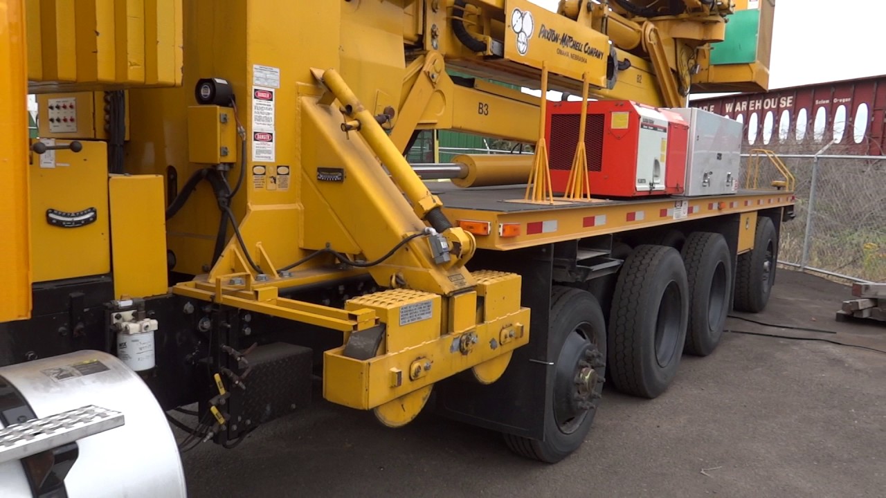 2004 Volvo VHD64 Snooper Crane Under Bridge Inspection Truck - YouTube