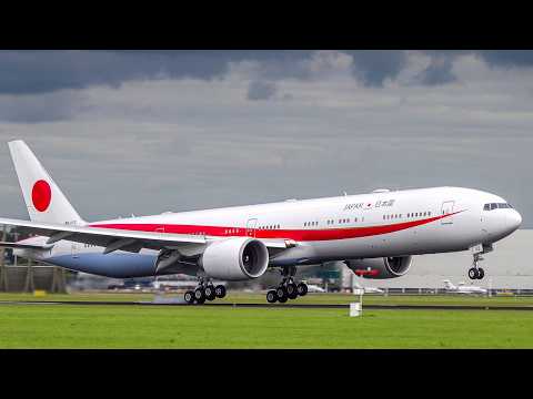 Emperor Naruhito Arrives in Amsterdam: Japanese State Visit (JASDF 777 Landing)