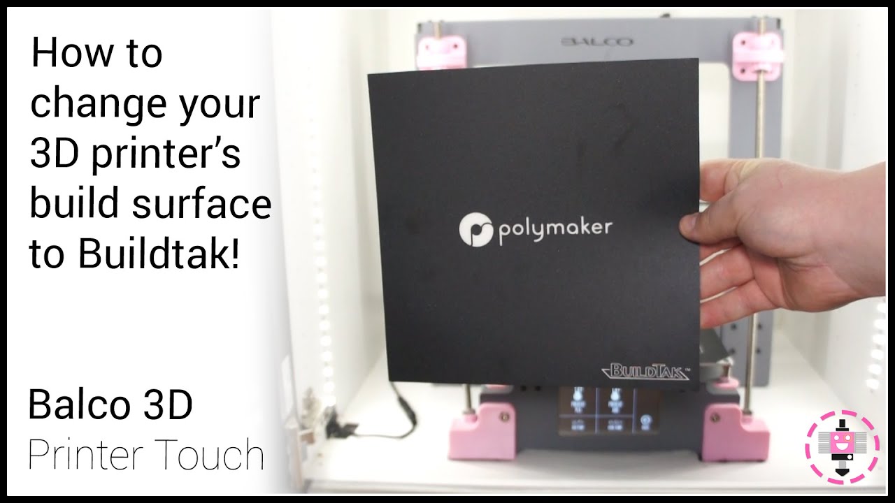 How to change your 3D printer's build surface to Buildtak - YouTube