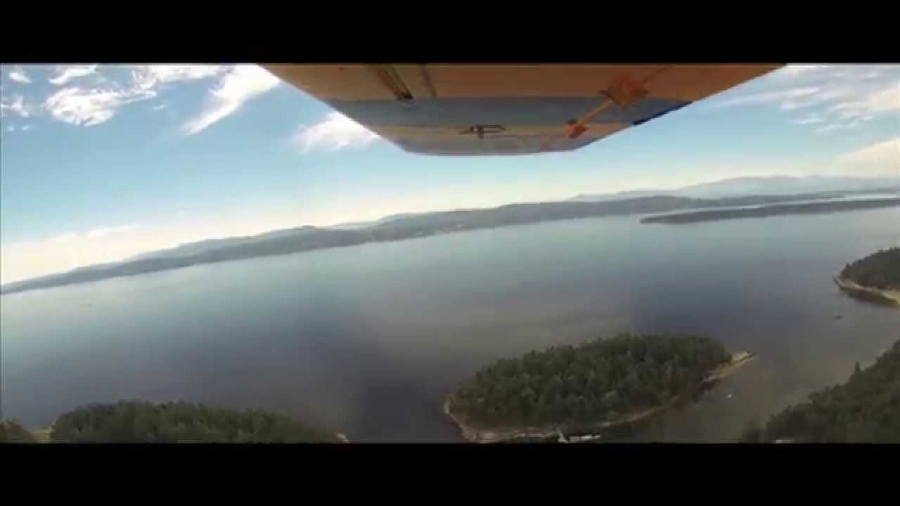 Flying a remote control float plane around the Gulf Islands of British ...