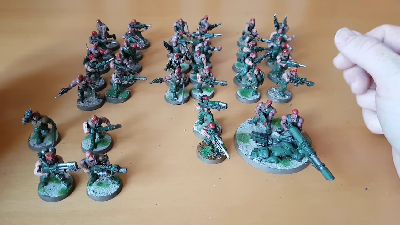 Catachan Army Progress - YouTube
