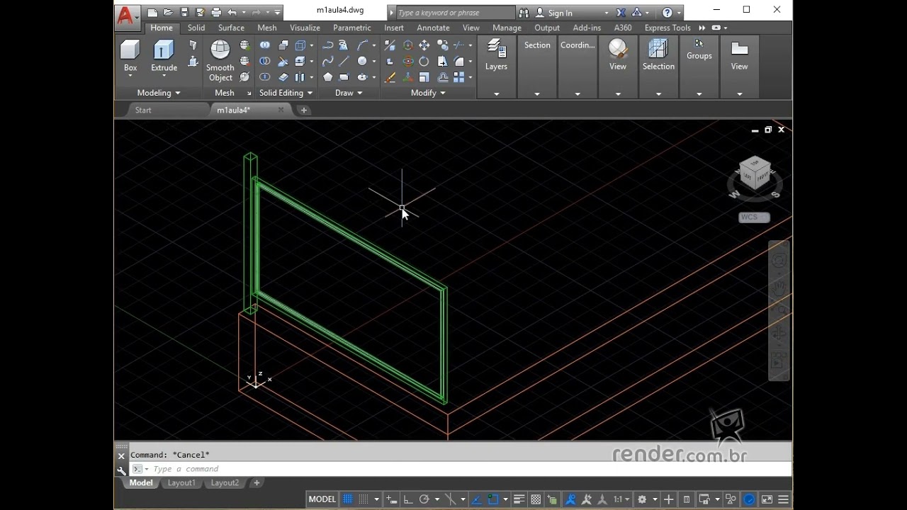 4 - Creating the Balcony for an Apartment | AutoCAD 2017 3D Modeling ...