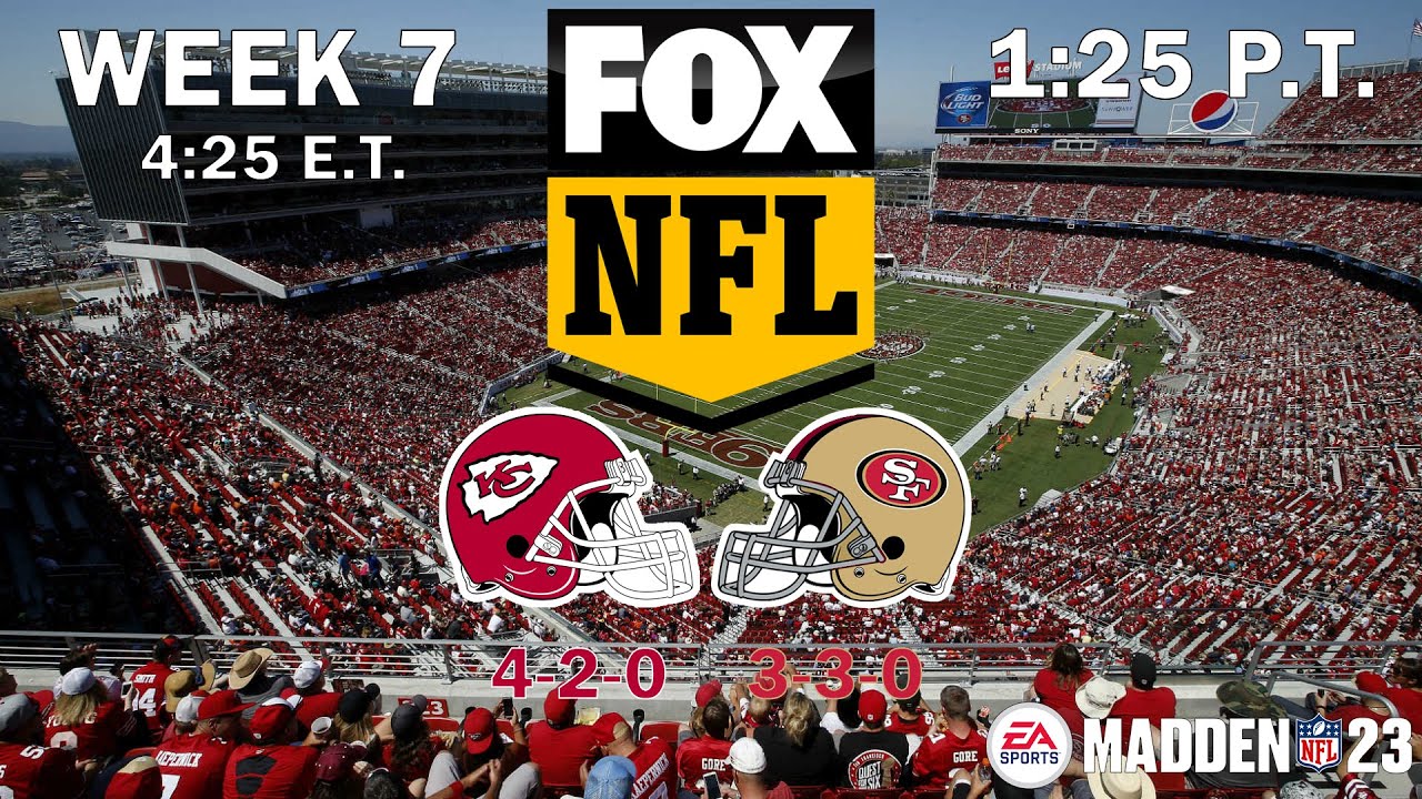 2022 NFL Season - Week 7 - (Predictions) - Chiefs at 49ers - Madden 23 ...