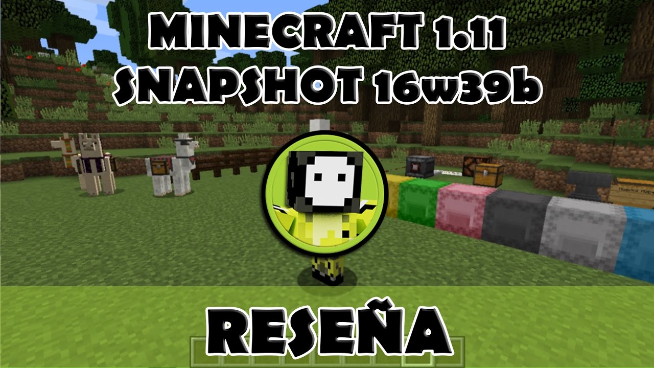 Minecraft | Cambios en la versión 1.11 Snapshot 16w39b - YouTube