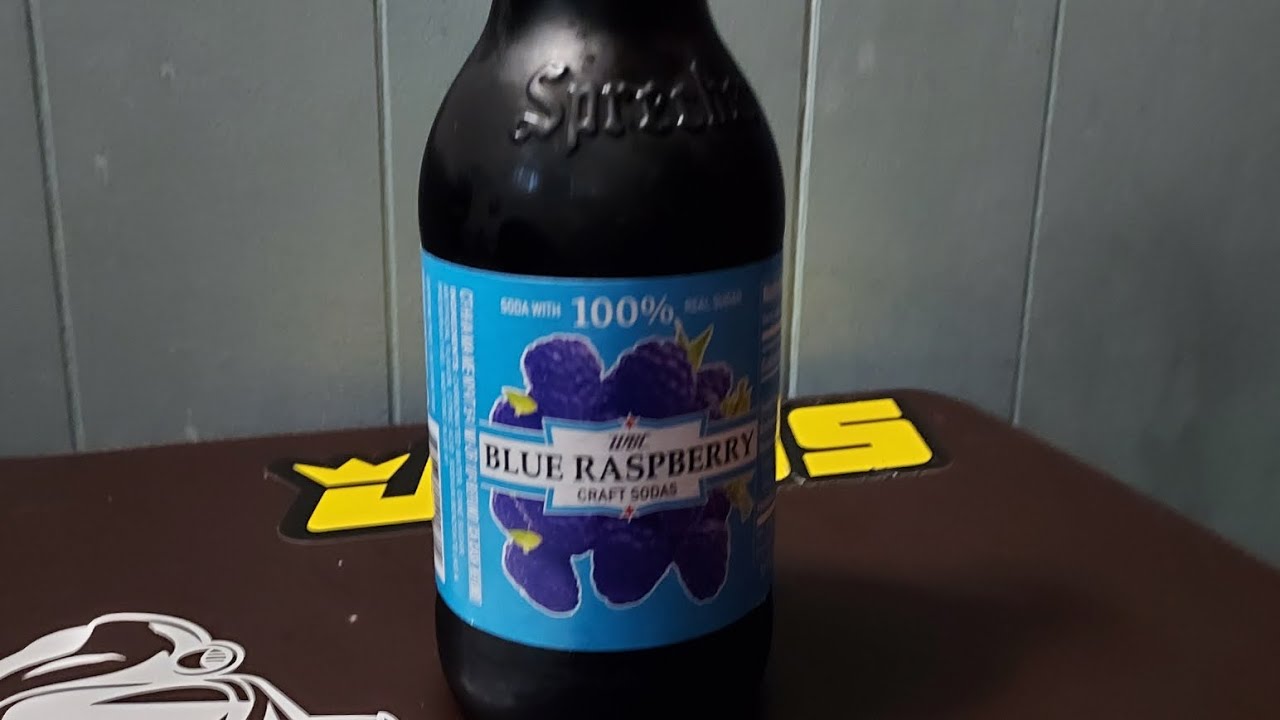 WBC Blue Raspberry Craft Soda Sip N Review - YouTube