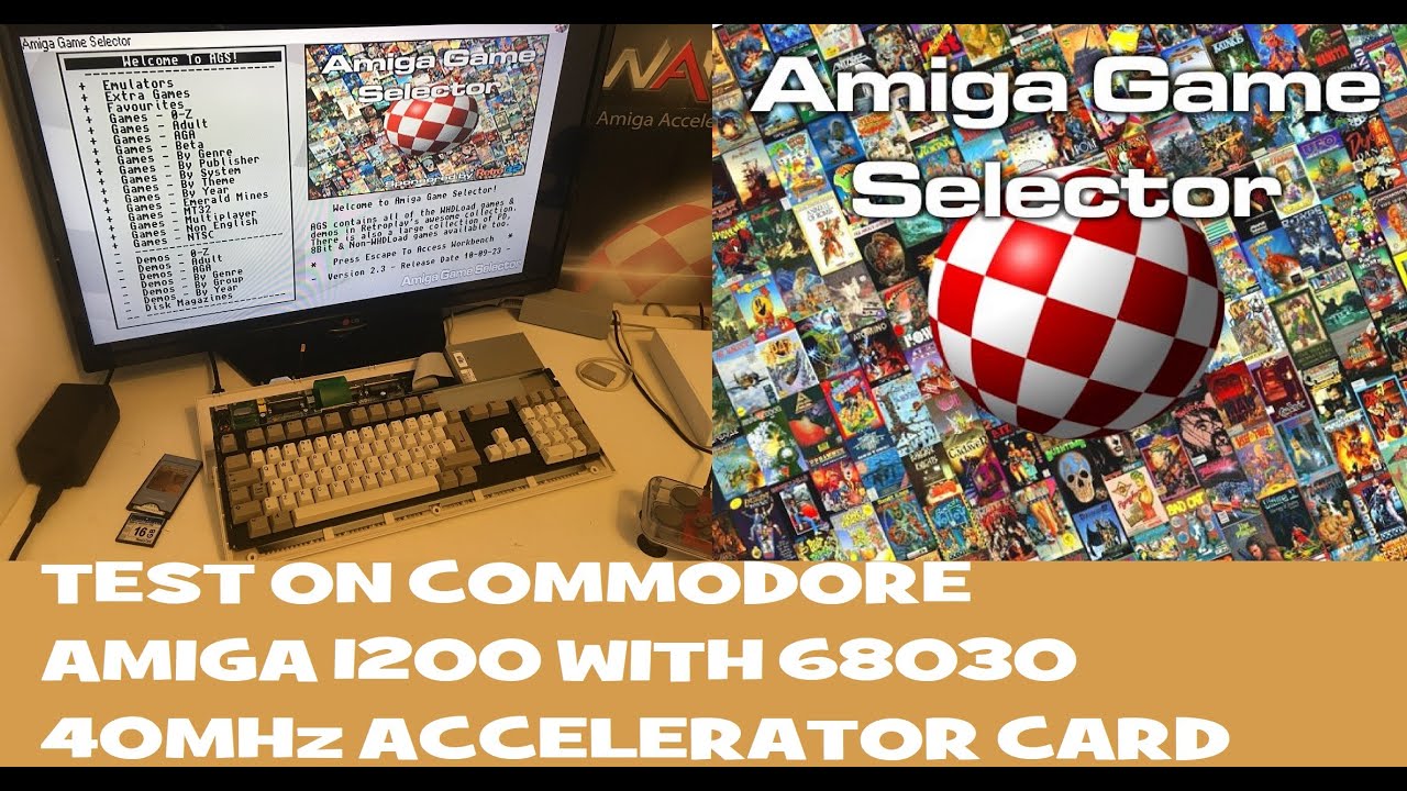 Full version of AMIGA GAME SELECTOR image out NOW for real Amiga hardware. Review on Amiga1200 ...