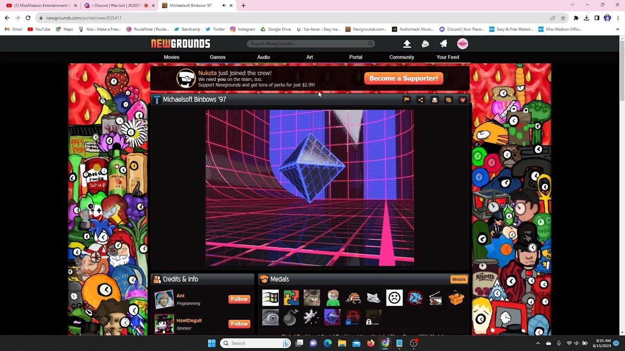 Discord VC (8/15/2023): Playing 2 games on my Newgrounds anniversary ...