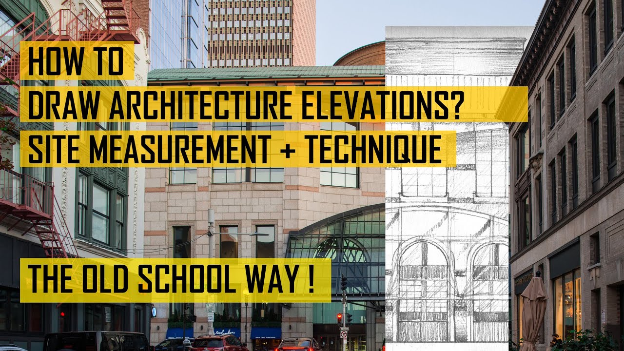 How to Draw Architecture Elevation Drawings - YouTube