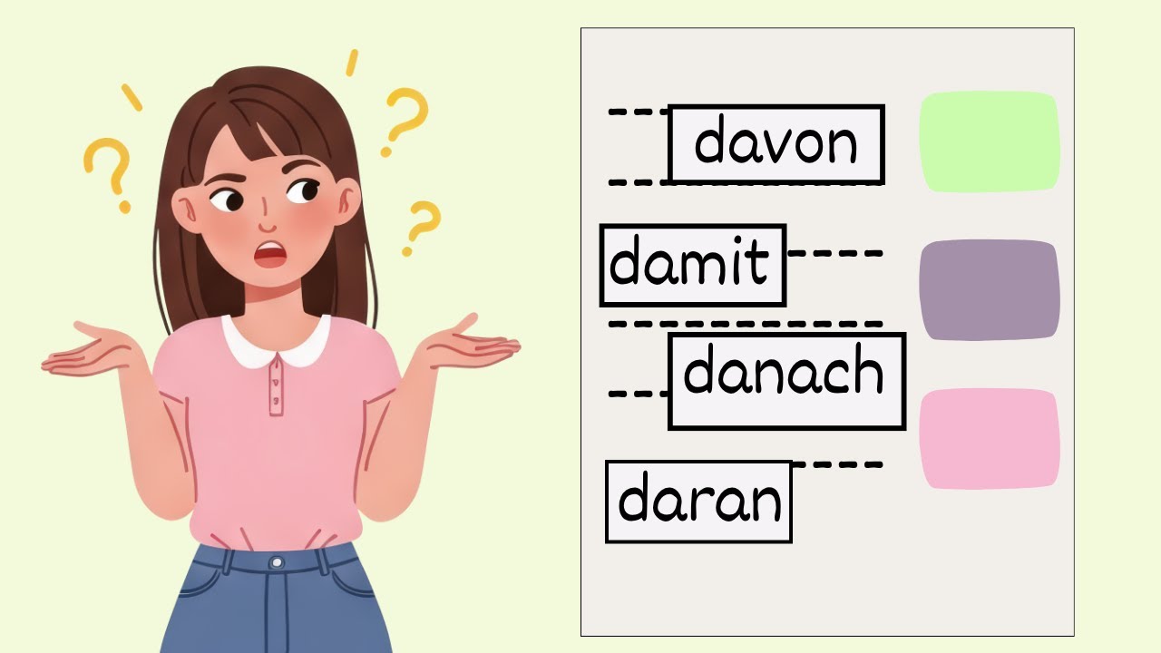 What are the da-words in German? | Learn German | German Grammar ...