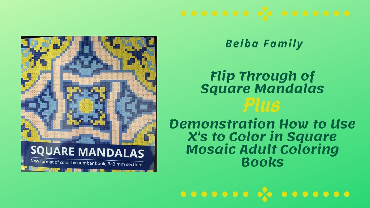 Flip Through of Square Mandalas by Belba Family - YouTube