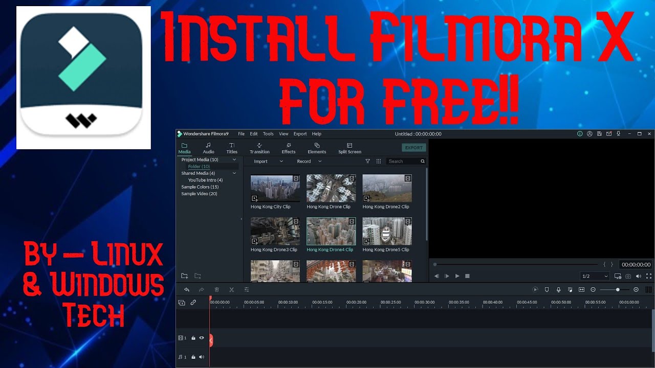 How to install Filmora X for free 2021! - YouTube