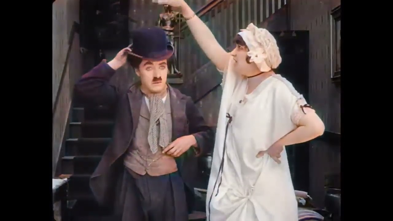 Charlie Chaplin – “Work” (1915) | Colorized Version – Time Warp TV