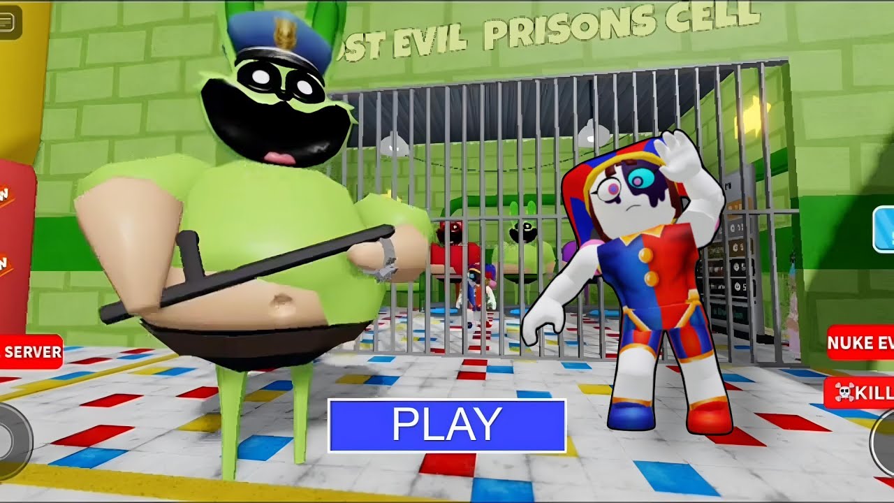 HOPPY HOPSCOTCH BARRY'S PRISON RUN! - (OBBY!) - POMNI VS HOPPY - YouTube