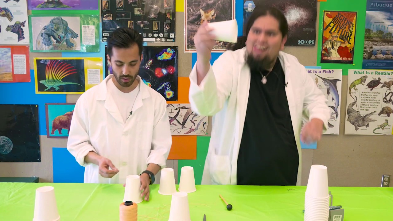 Making a string cup phone with the Santa Fe Children's Museum! - YouTube