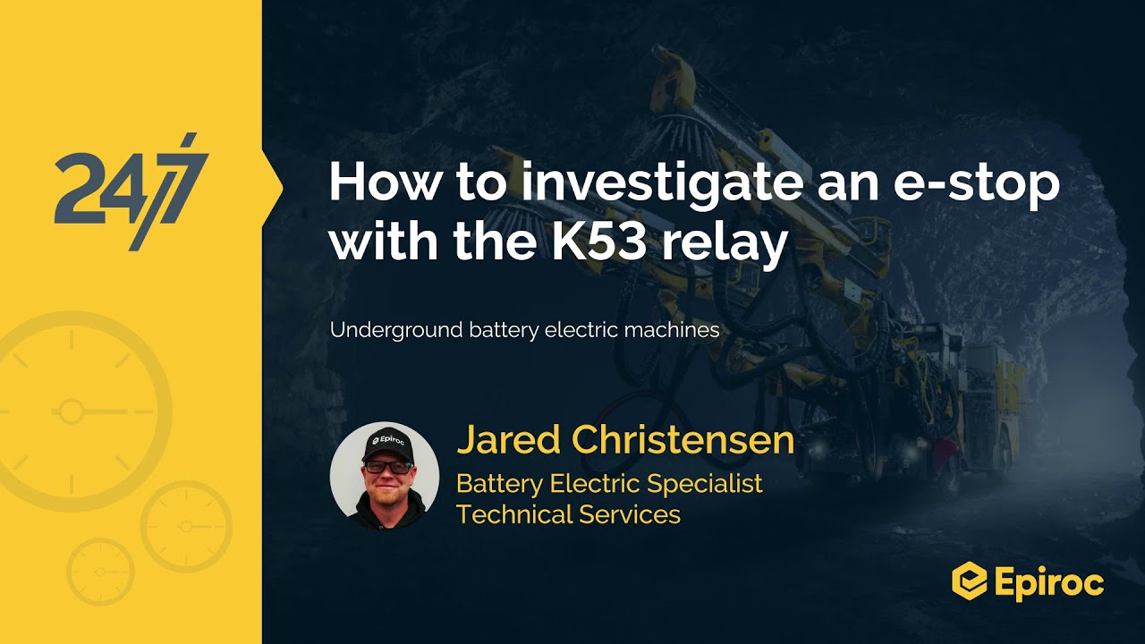 How to investigate an E-stop with a K53 relay | All Epiroc underground ...