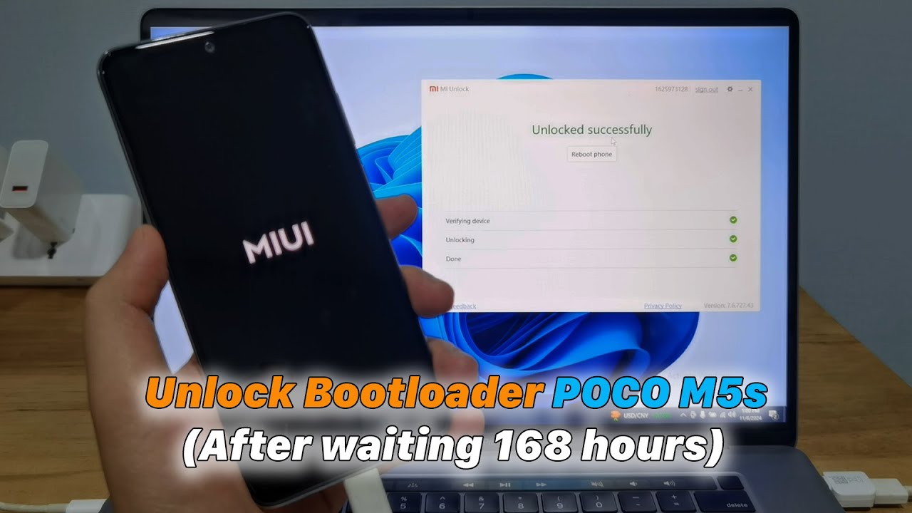 Unlock Bootloader POCO M5s (After waiting 168 hours) - YouTube
