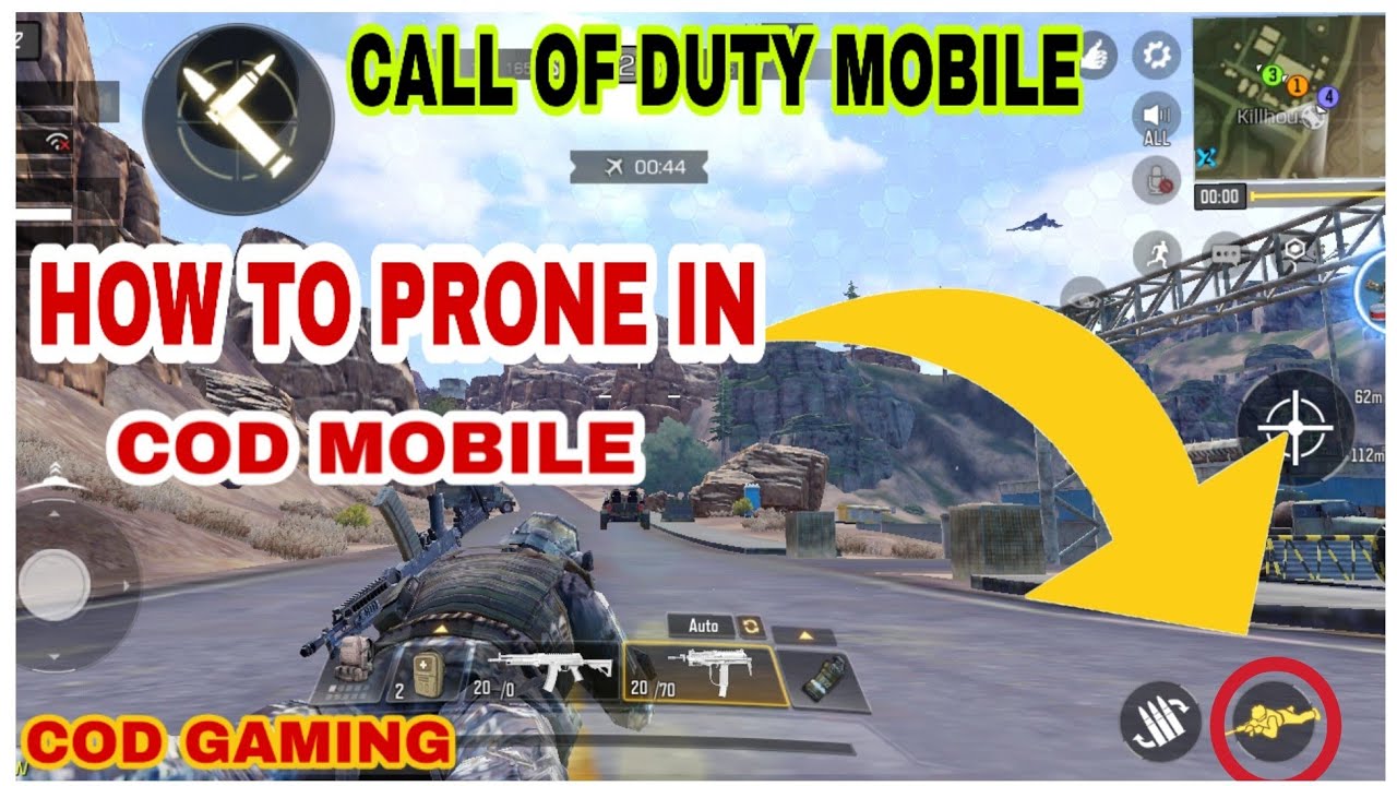 HOW TO PRONE IN CALL OF DUTY MOBILE COD मे PRONE कैसे होते है # ...