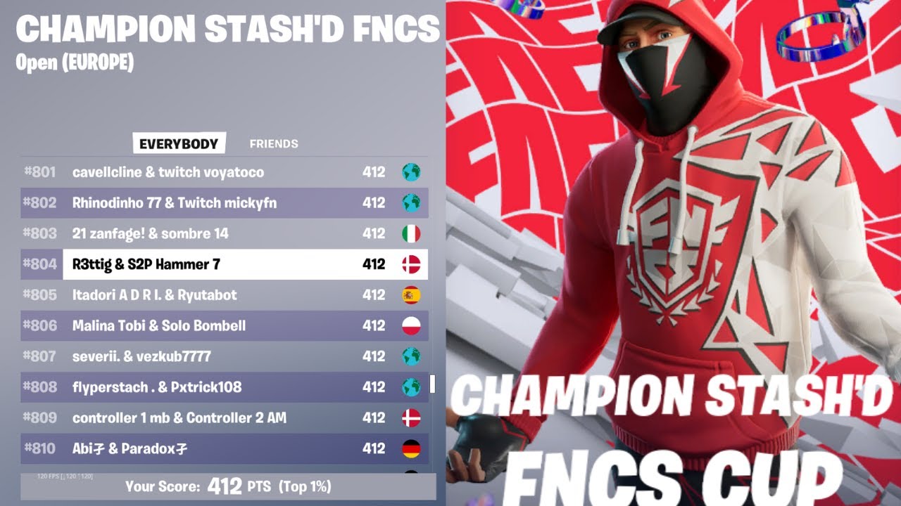 #804 Champion Stash'd FNCS Cup - YouTube