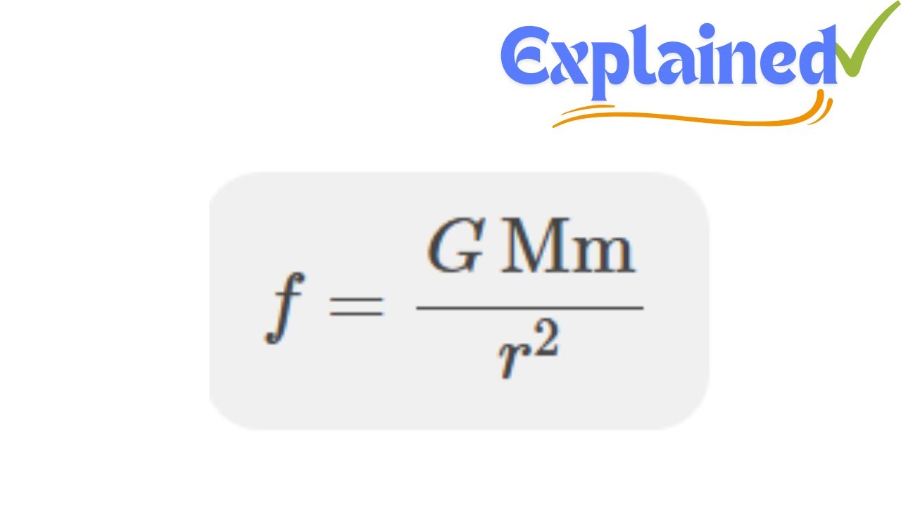 F = G * mM/r^2; solve for m - YouTube