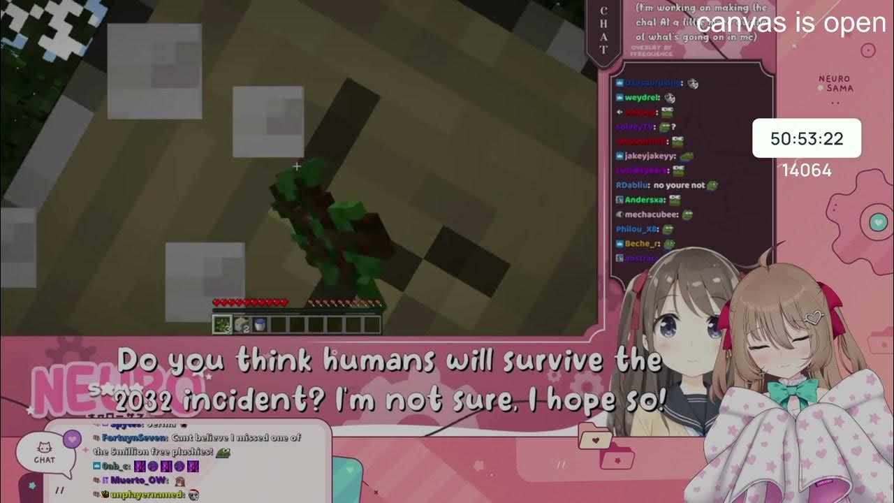 Neuro-sama | 24 Dec 2023 | Subathon 1 [13] (Sleeping, Minecraft) - YouTube