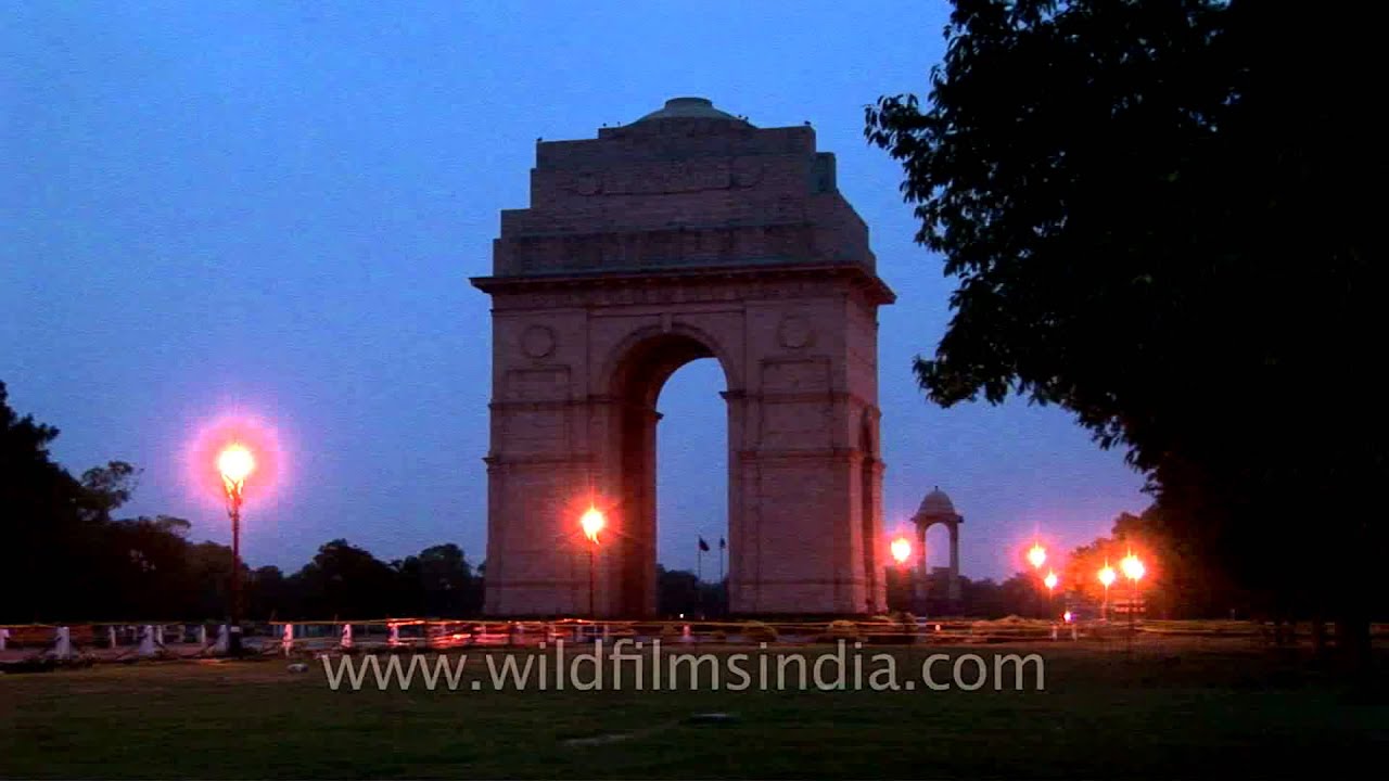 Evening magnificence of India gate, New Delhi - YouTube
