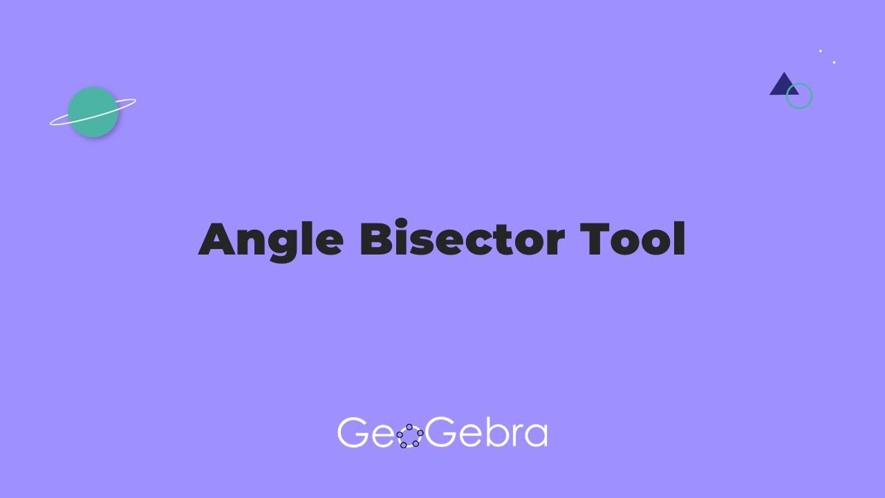 Angle Bisector Tool - YouTube