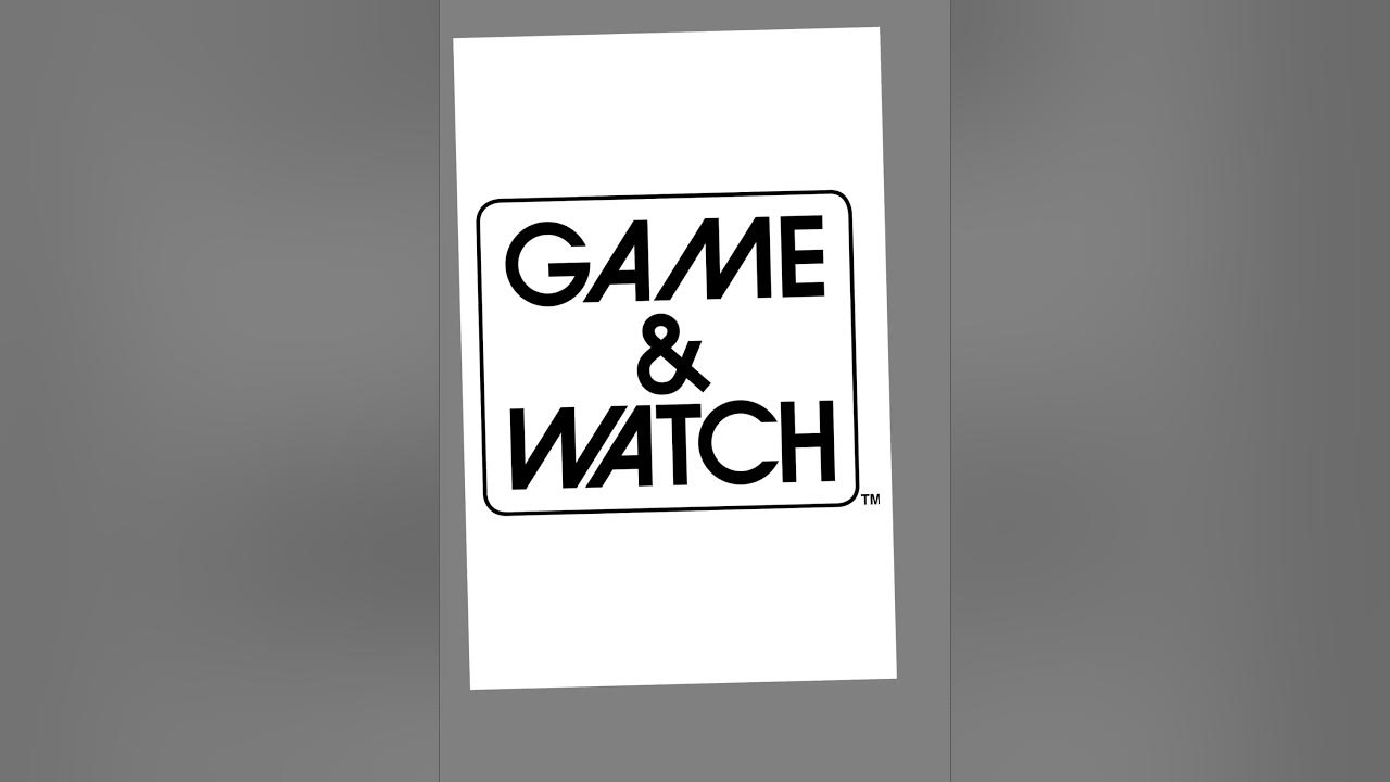 Drawing the Game & Watch logo - YouTube