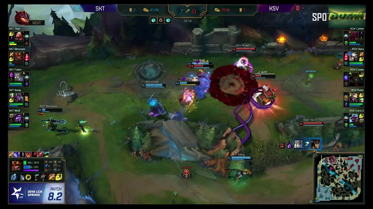 [LOL 2018 LCK Spring Split Week 4 Match 9] SK Telecom T1 vs KSV eSports ...