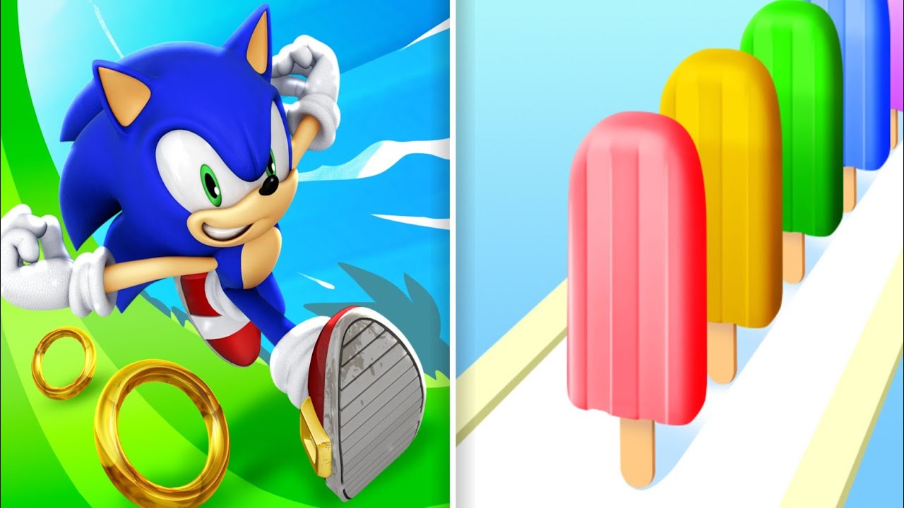 Sonic Dash Vs Popsicle Stack - Gameplay Speed Battle - Sonic Vs all ...