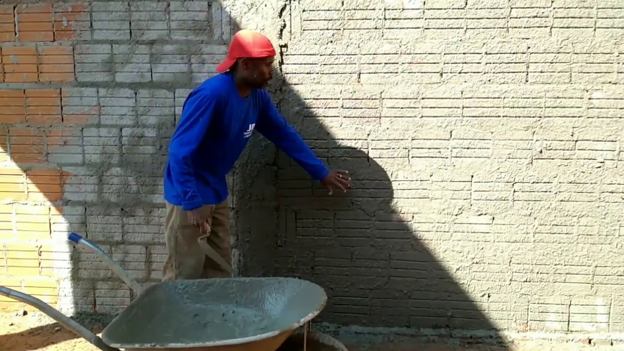 como chapiscar paredes da maneira correta - YouTube