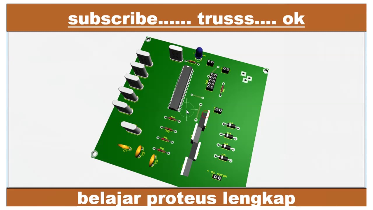 Membuat pcb dg proteus lengkap... Dari skematik, pcb layout print dan ...