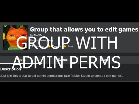 I made a group that gives you admin permissions just for joining! [Some ...