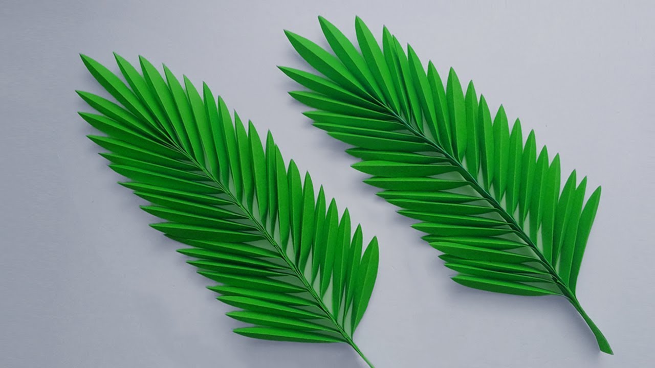 DIY Paper Leaf | Paper Leaves Making | Decorative Leaves Making | Paper ...