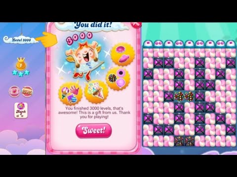 candy crush 3000 level l - no | #game #candy - YouTube