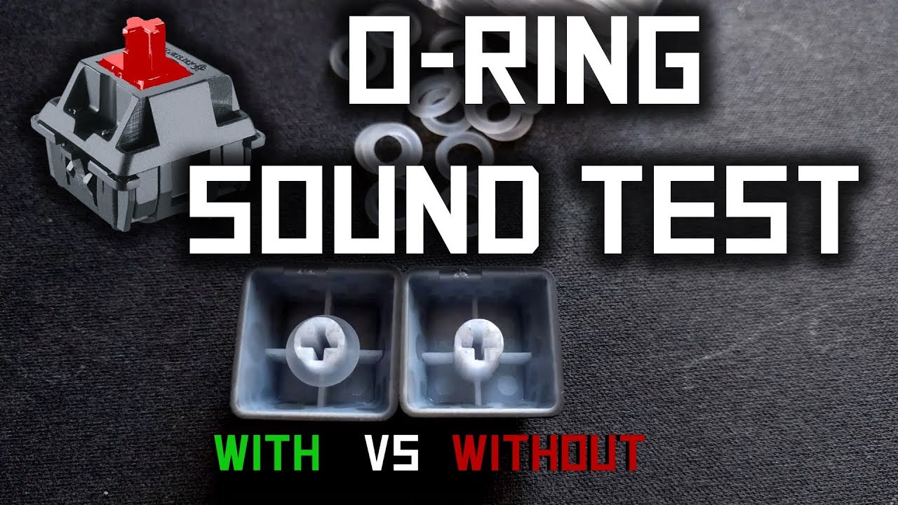 3€ O-Ring sound test - comparaison Cherry MX Red (Corsair K63) - YouTube