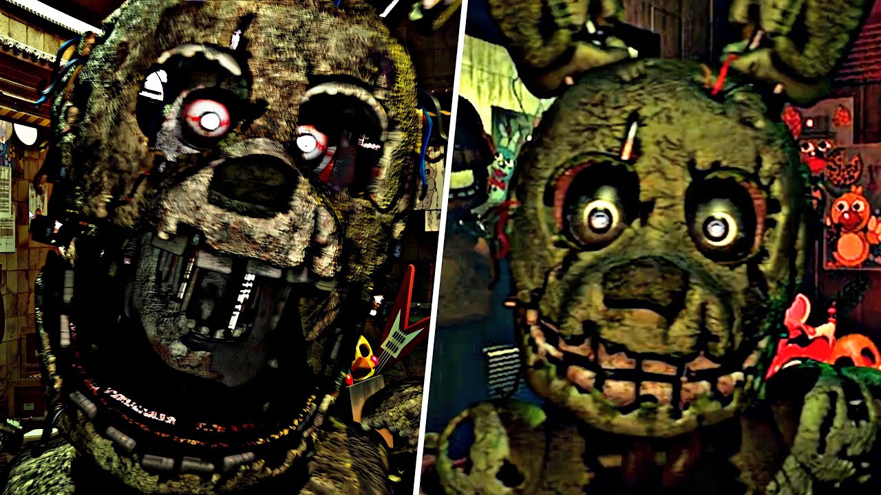 Springtrap Is Terrifying In FNAF 3 Plus! (Five Nights At Freddy’s 3 ...