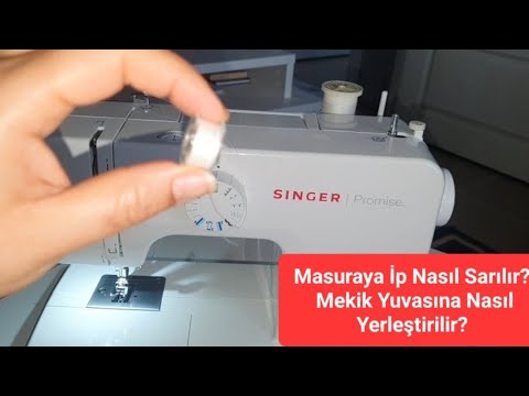 Singer Dikiş Makinası Masuraya İp Sarma  Mekiği Yuvasına Yerleştirme #masurayaipsarma #masurasarma