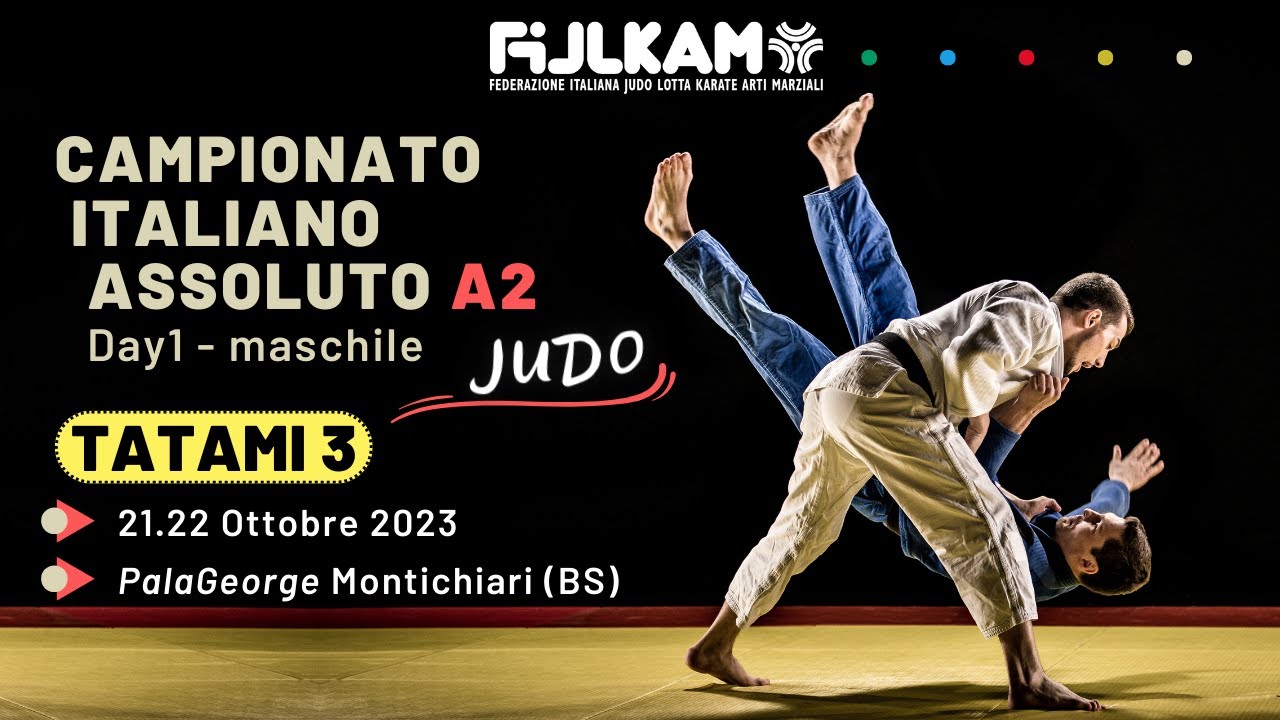 Judo - Campionato Italiano Assoluto A2 maschile 2023 - Tatami3 - YouTube