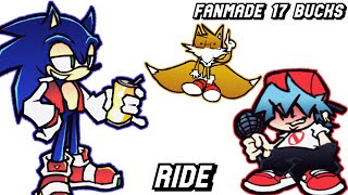 FNF - Ride (Fanmade 17 Bucks) - Vs Sonic | FNF MODS | Doovi